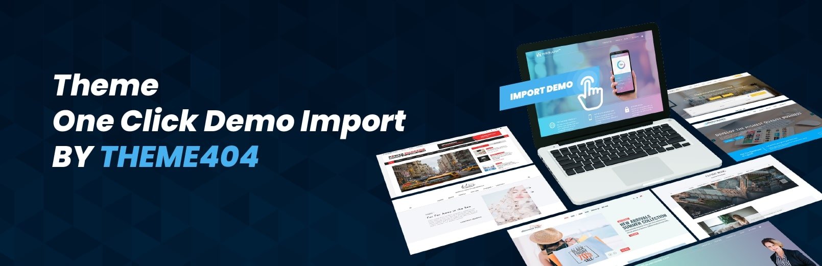 Theme One Click Demo Importer - Theme 404