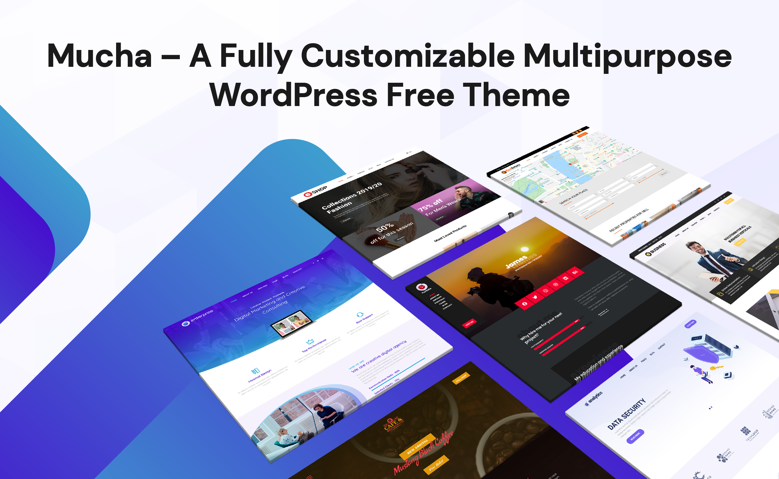 Mucha - A Fully Customizable Multipurpose WordPress Free Theme - Theme 404