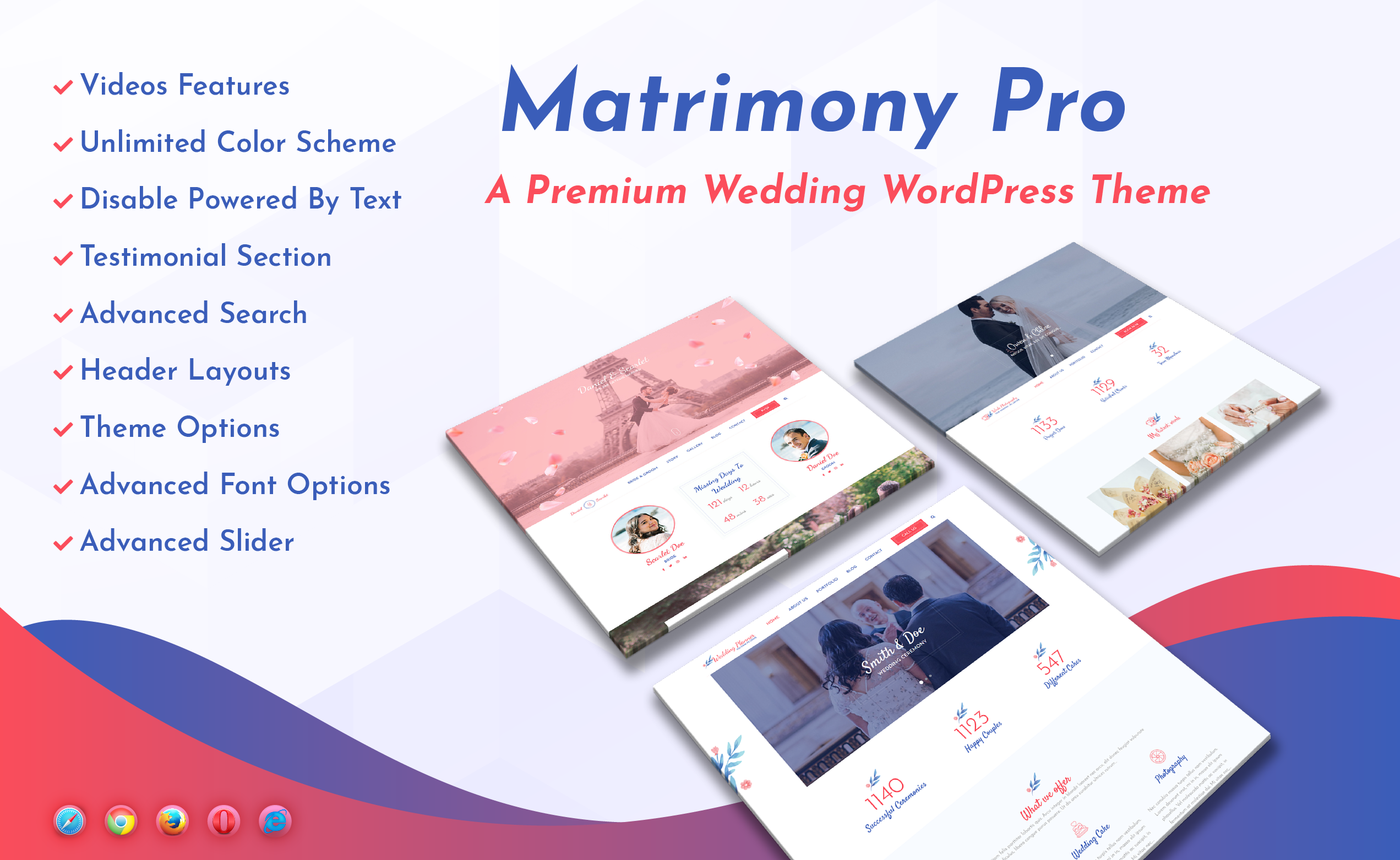 Matrimony Pro - A Premium Wedding WordPress Theme - Theme 404
